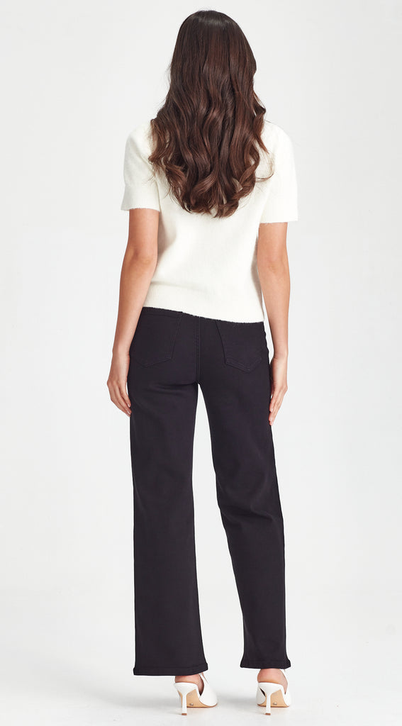 LIBBY | Short Stuff Wide Leg Jean Black – junkfoodjeans