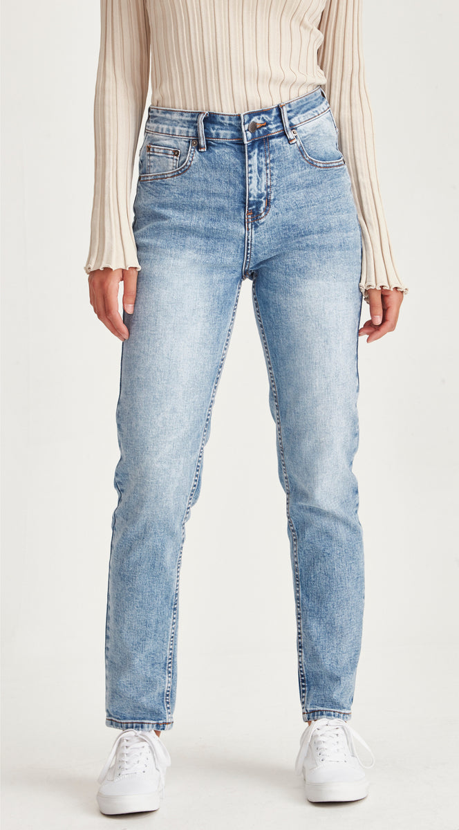 KAITLIN | Jean Blue No Rips – junkfoodjeans